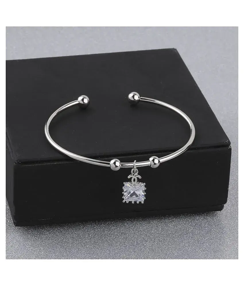 SILVER SHINE Stylish Look Party Wear Adjustable Bracelet With Diamond For Women Girls Buy SILVER SHINE Stylish Look Party Wear Adjustable Bracelet With Diamond For Women Girls Online in India on Snapd...